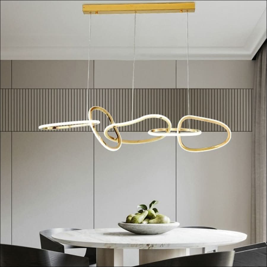 Sirius – LED Gold Chain Chandelier (Modern Luxury Lighting) – hausgem